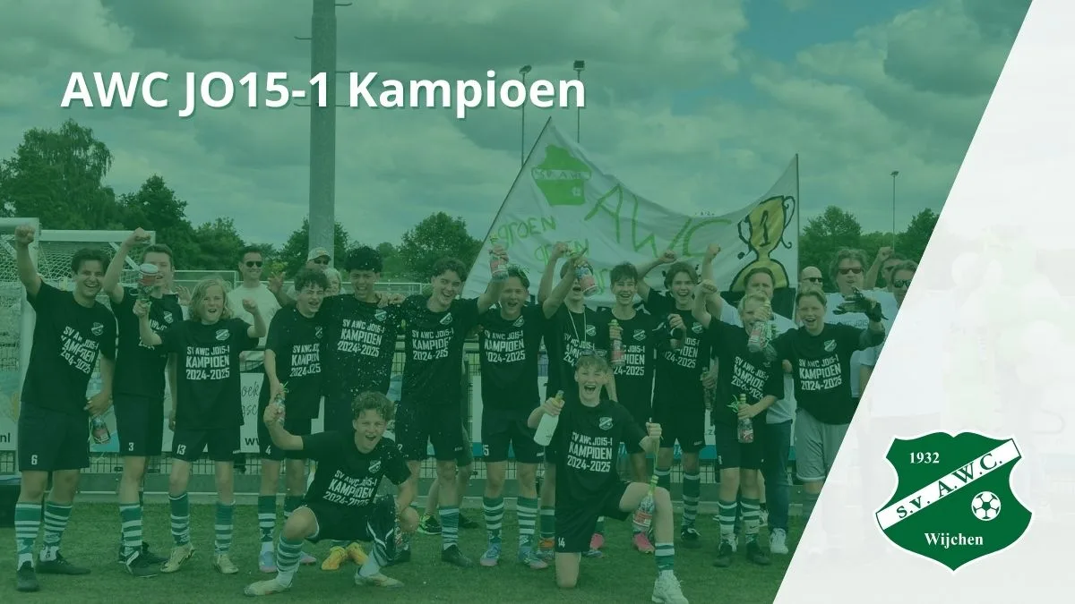 sv AWC JO15-1 Kampioen - Een wedstrijdverslag van AWC